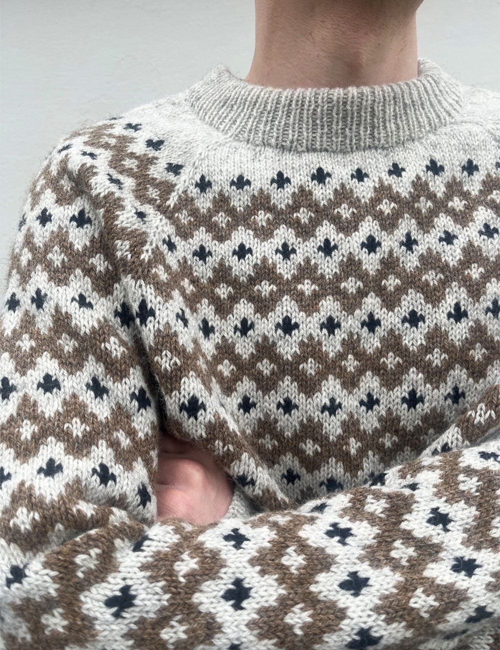 Inge Sweater Man knitting pattern (english) - leknit