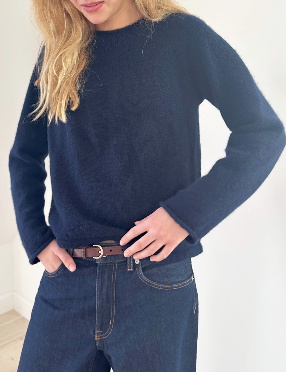 Plain Yoke Cashmere strikkeopskrift (dansk) - leknit
