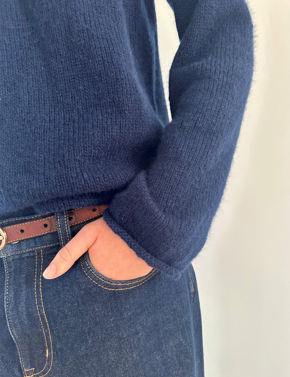 Plain Yoke Cashmere strikkeopskrift (dansk) - leknit