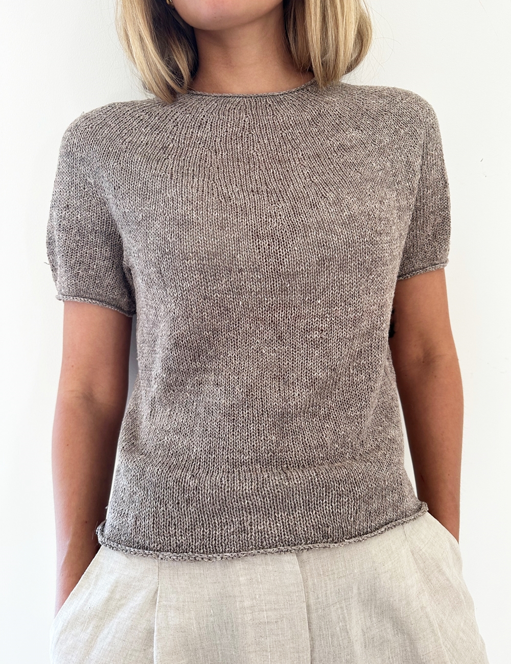 Plain Yoke Tee 22 knitting pattern (english) - leknit