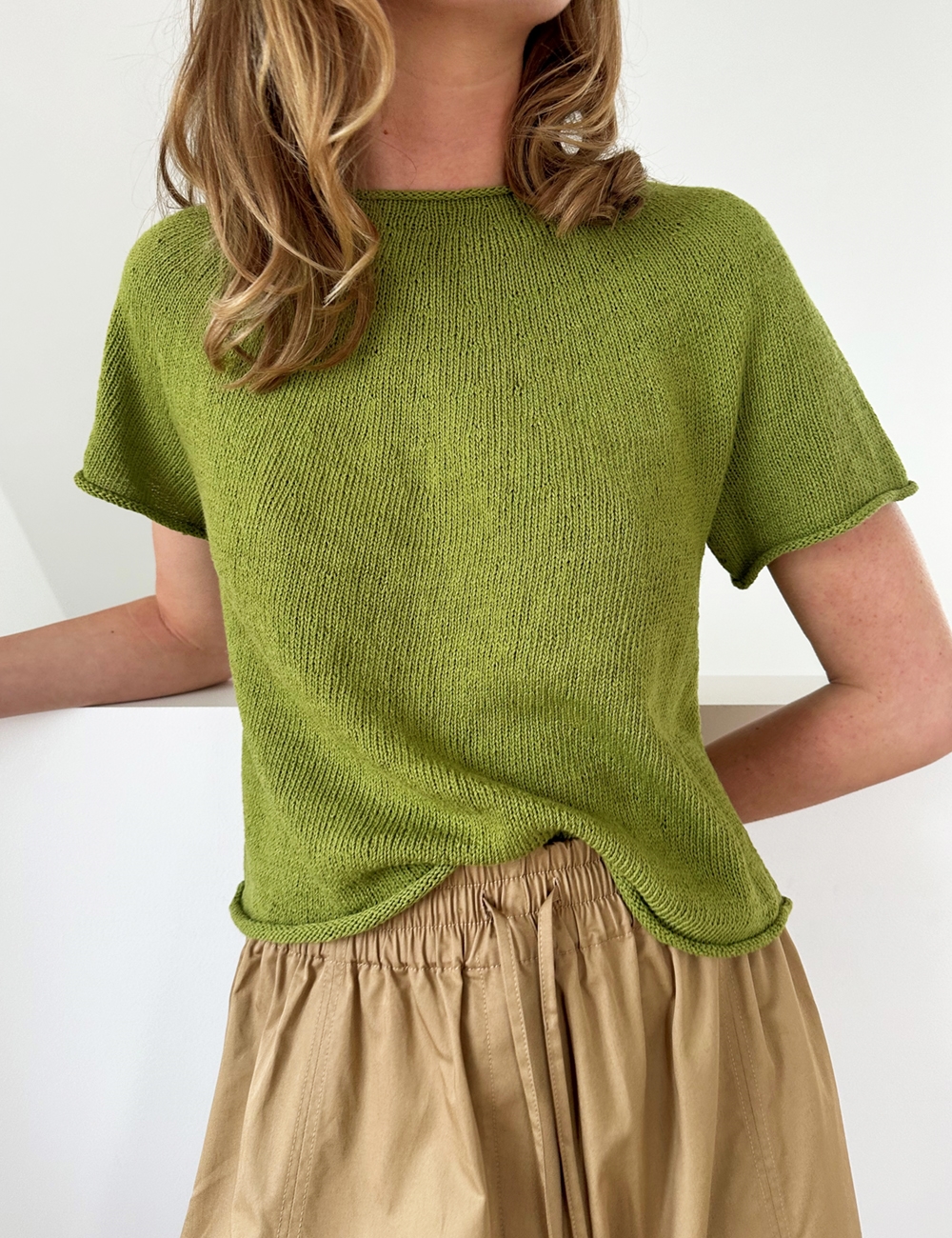 Plain Yoke Tee 28 Strickanleitung (deutsch) - leknit