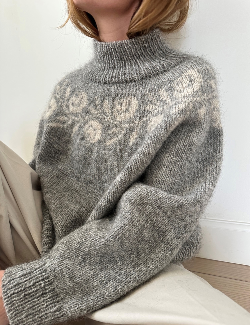 Rosie Yoke Sweater knitting pattern (english) - leknit